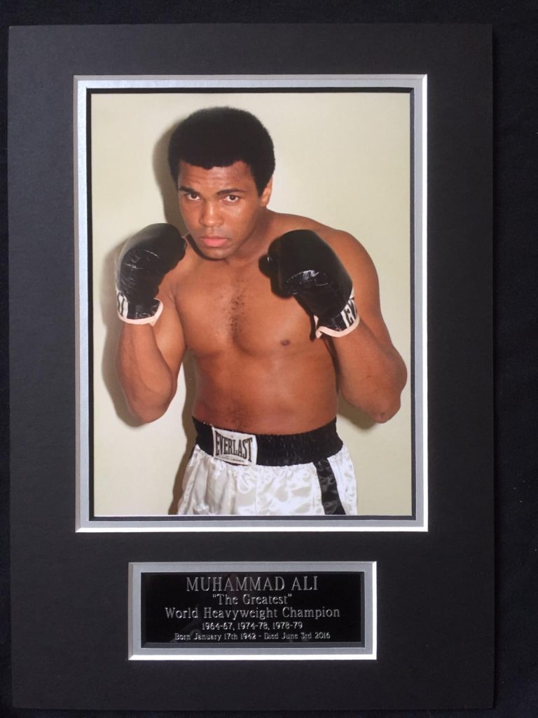 A4 Picture Of Muhammad Ali Coloured – Monaghan PrizeFighters